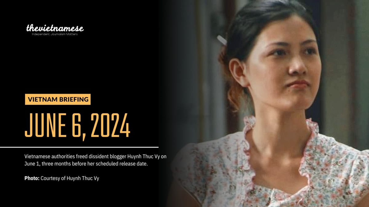 Huynh Thuc Vy Released Three Months Before Her Sentence Is Completed