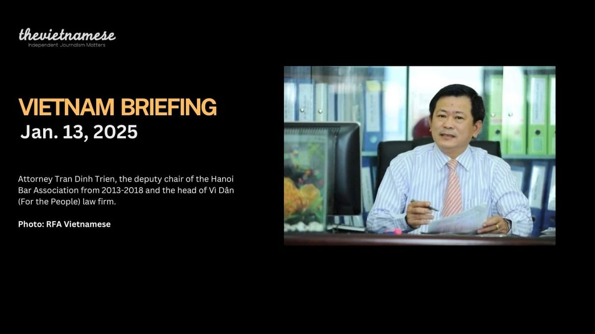 Vietnam Sentences Former Attorney Tran Dinh Trien to Three Years Under ...